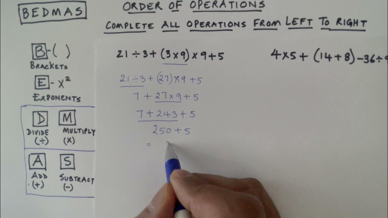Order Of Operations Examples - YouTube