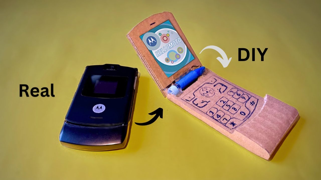 How to make a phone with Cardboard | Mobile kaise banate hain | DIY ...