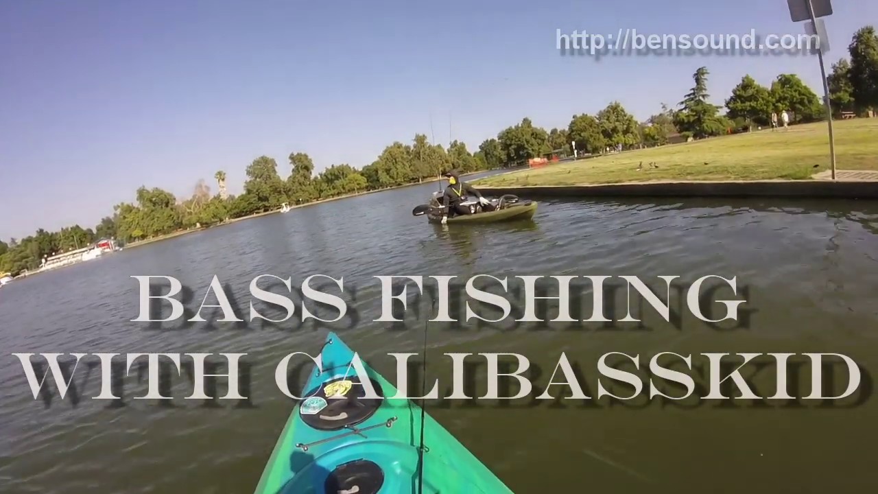 bass fishing with calibasskid tv at lake balboa - YouTube