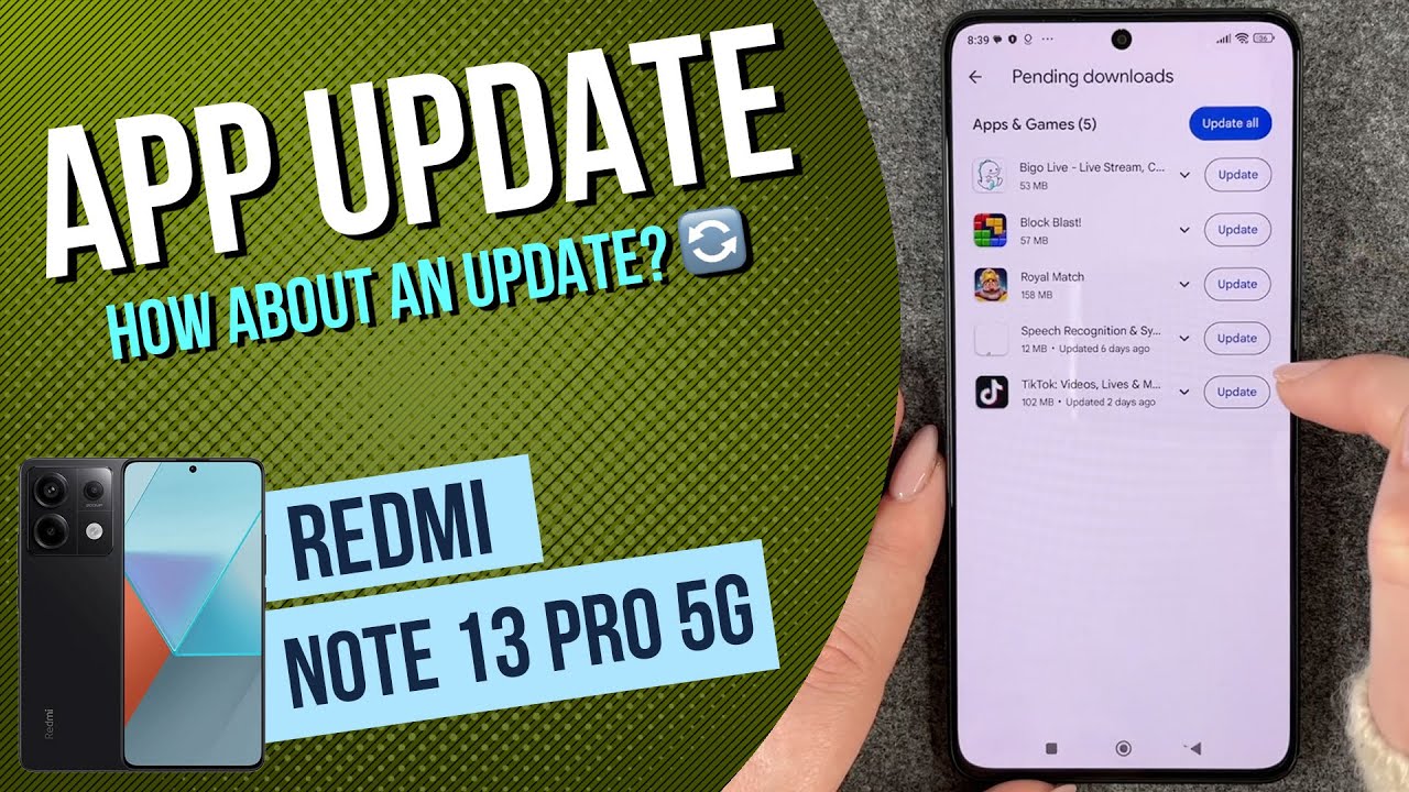 update apps redmi note 13 pro - YouTube