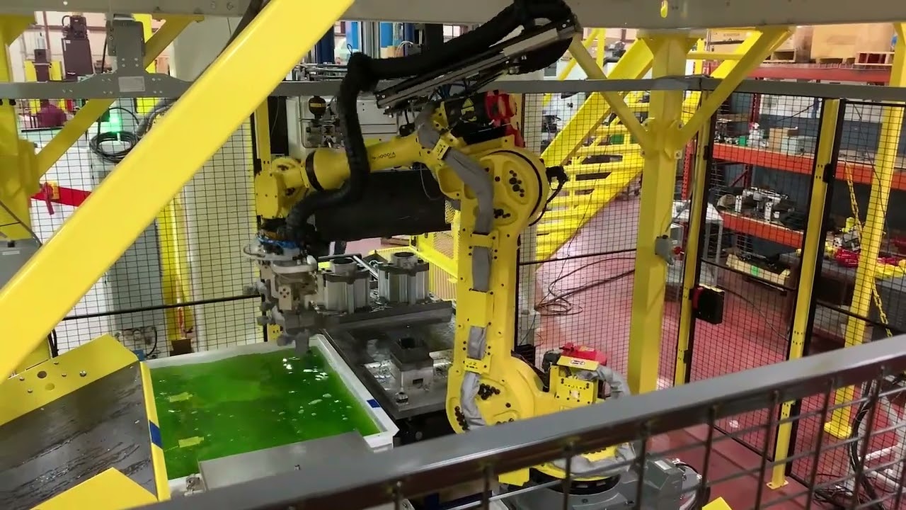 AFS Shuttle Press - Trimming and Ultrasonic Testing - YouTube