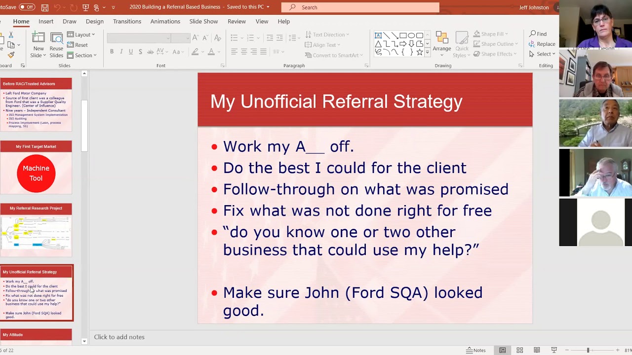 Building A Referral Based Business - YouTube