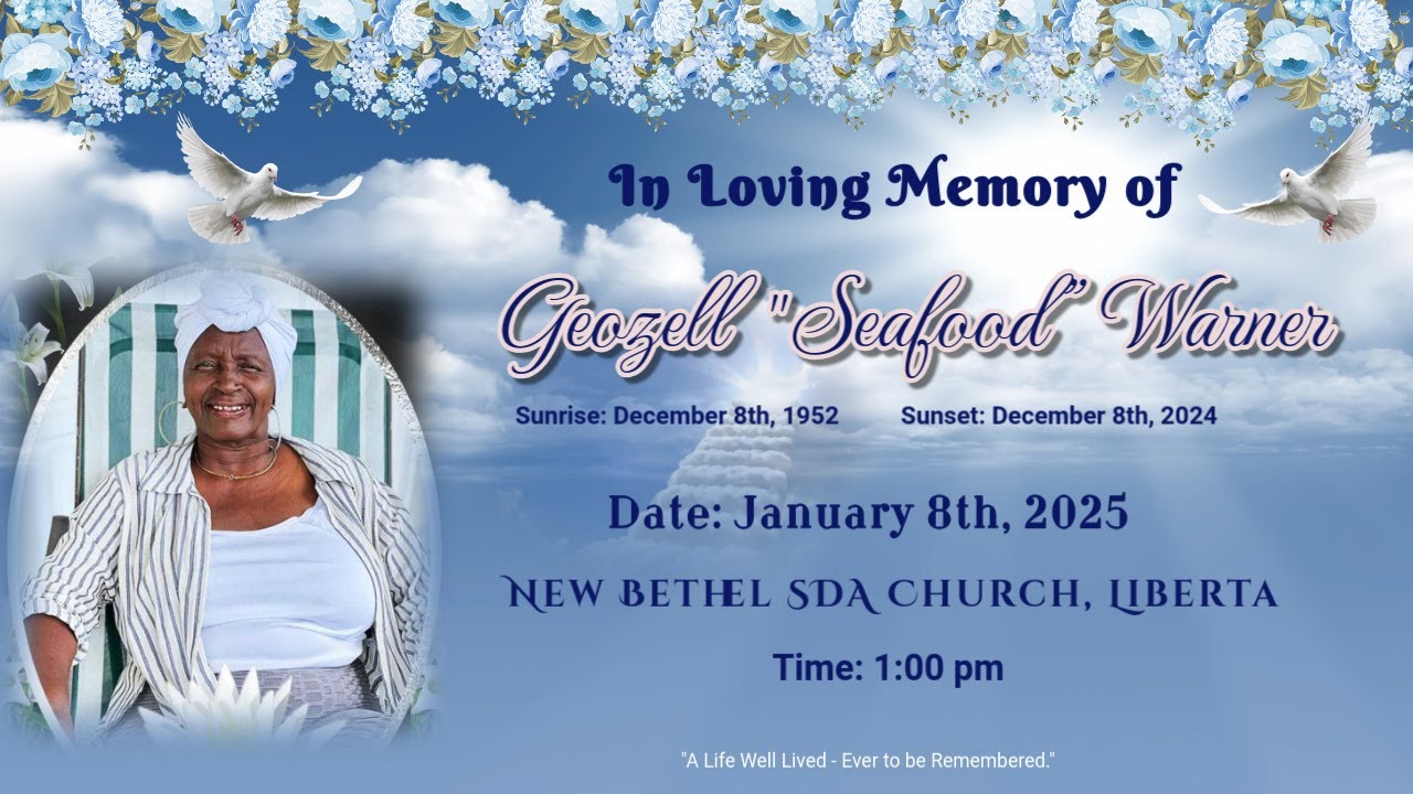 In Loving Memory for the Life of Geozell Warner || January 8th, 2025 ...