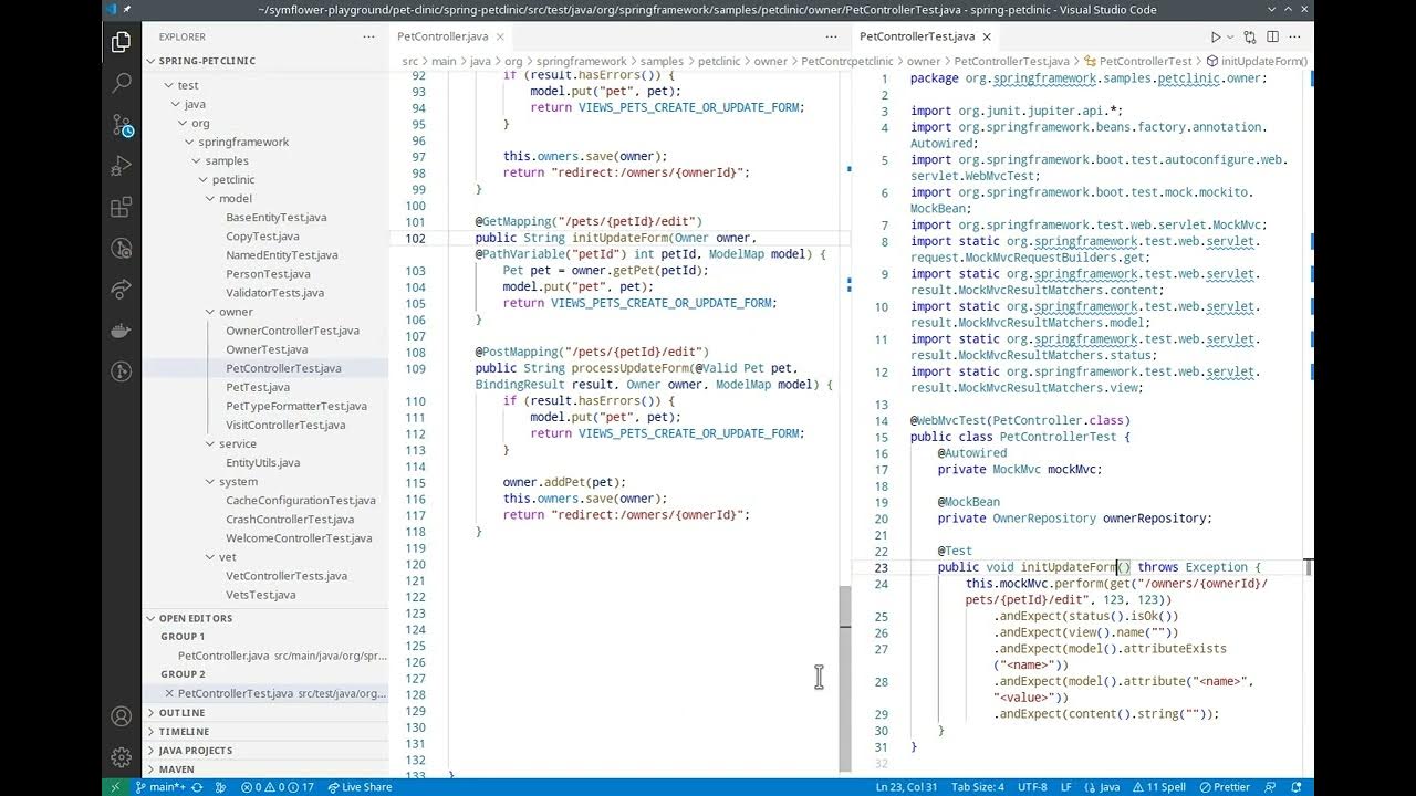 Symflower feature overview | Generate Test Template for Spring Boot (VS ...