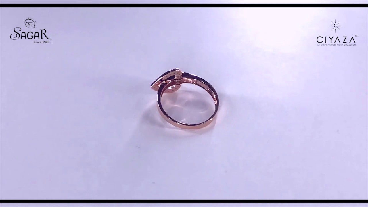Ring | Ciyaza | Rose Gold | Sagar Silver and Gold | Surat - YouTube