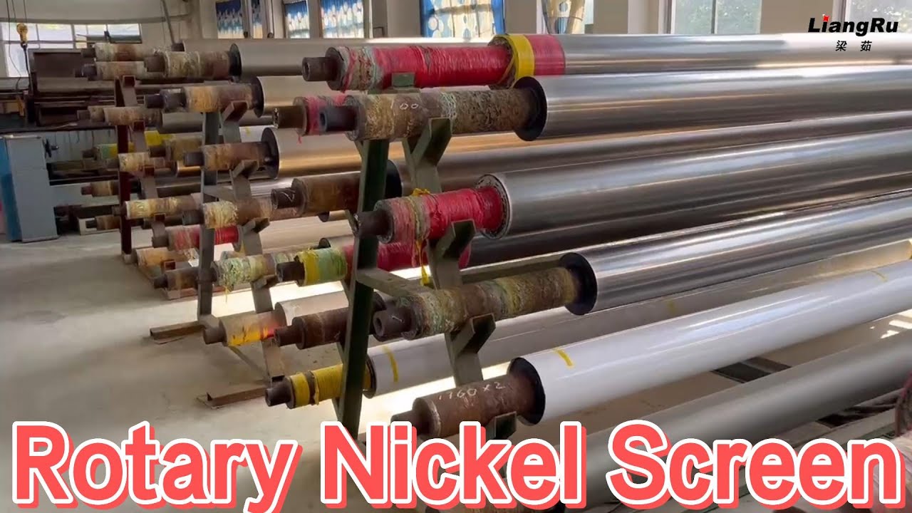 High Elasticity Rotary Nickel Screen Textile Printing 155/165/195 Mesh ...