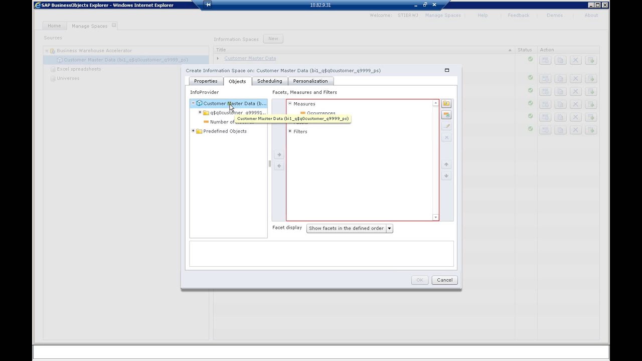 SAP BOBJ EXPLORER - Create & Manage an InfoSpace - YouTube