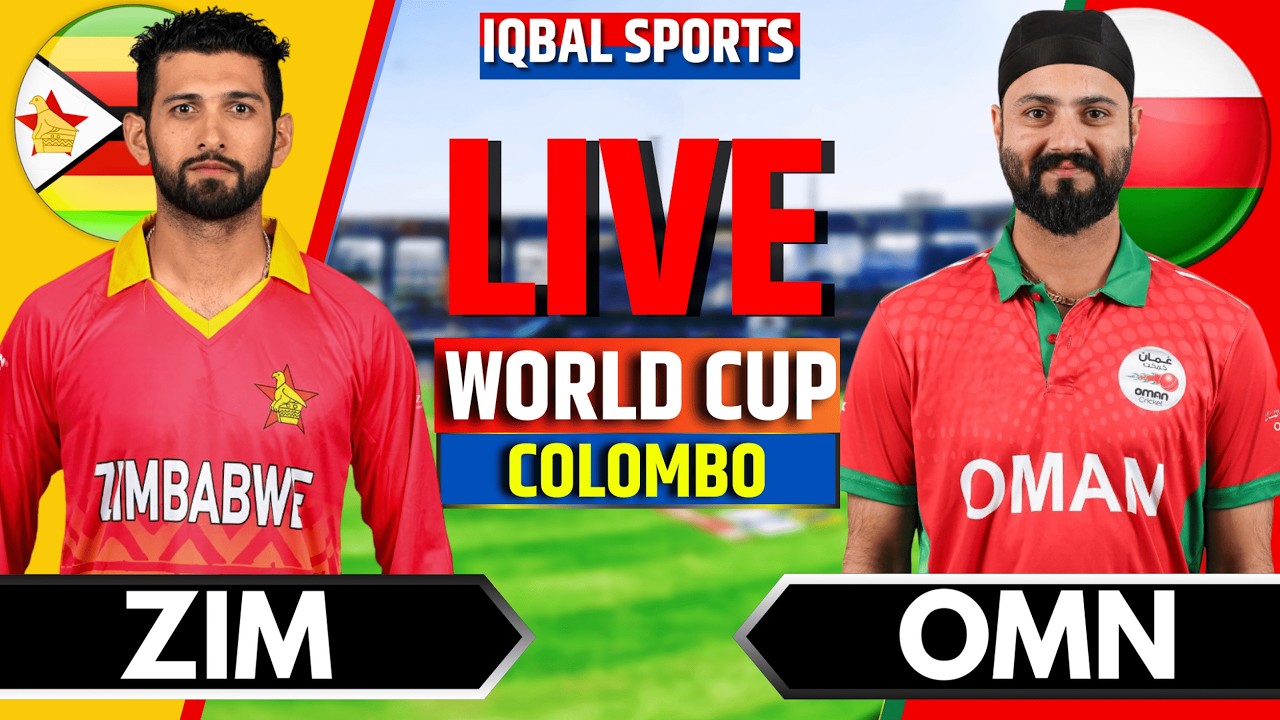 🔴Live: Zimbabwe vs Oman, 8th Match, T20 World Cup 2026 | Live Cricket ...