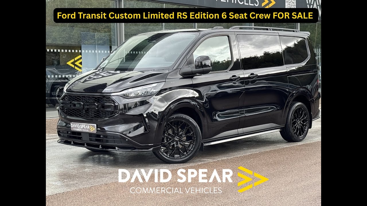 Ford Transit Custom Limited RS Edition 6 Seat Crew FOR SALE - YouTube