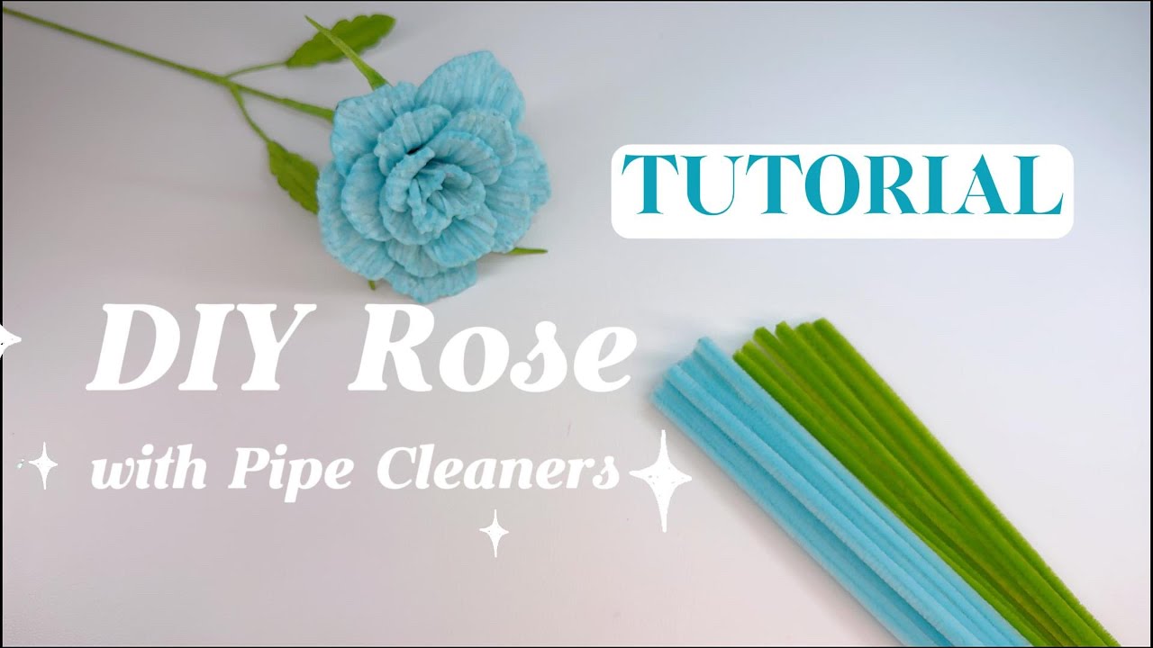Ep.035: TUTORIAL | DIY Pipe Cleaner ROSE｜How to make a realistic ROSE ...