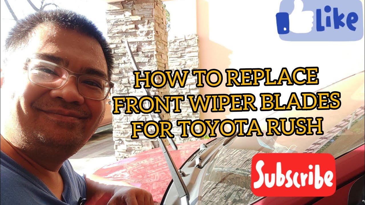 🇵🇭DIY: HOW TO REPLACE FRONT WIPER BLADES FOR TOYOTA RUSH🇵🇭 - YouTube