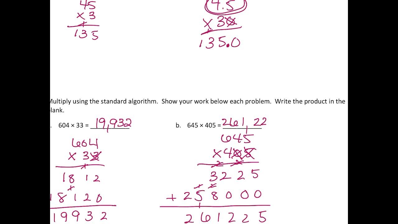 Grade 5 Module 2 Mid Module Review - Answers - YouTube
