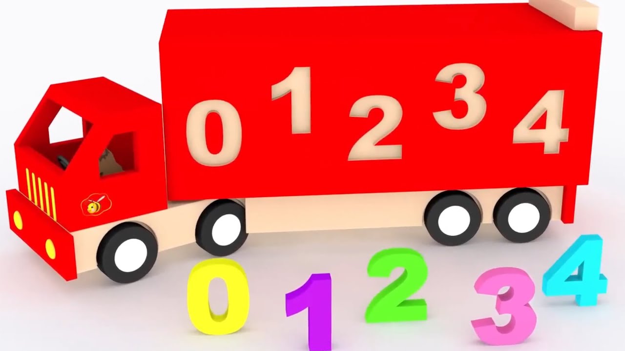 Learn numbers form 1 to 10 with wheels on the bus Nursery Rhymes - YouTube