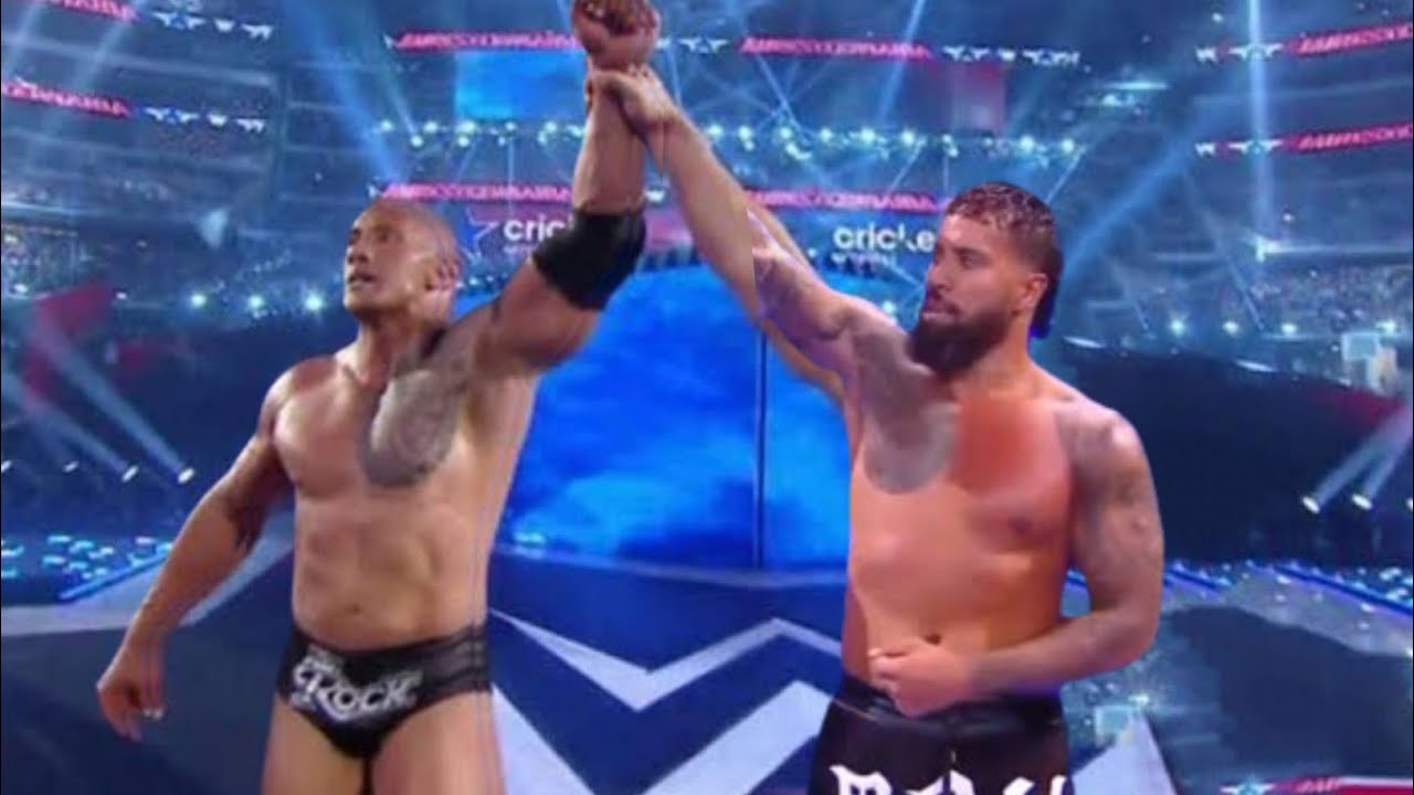 OMG 😱 The Rock Win Undisputed Universal Championship At WrestleMania 39 ...