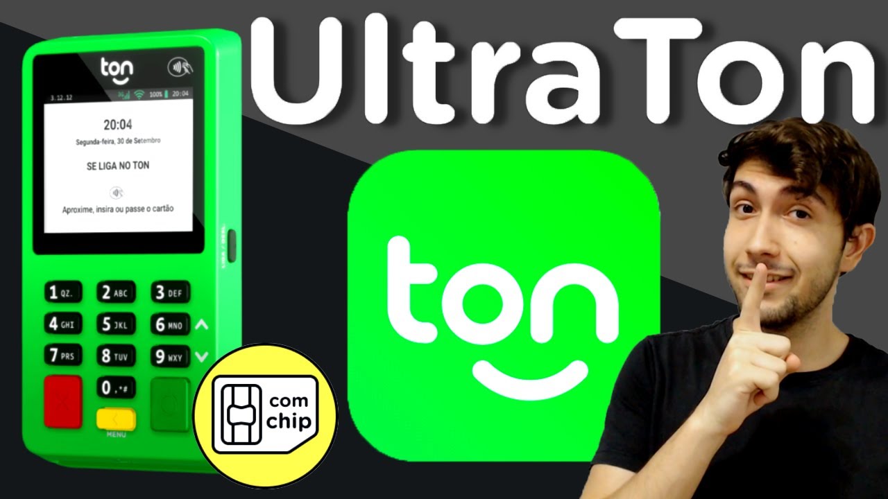 CHEGOU! TON T1 CHIP a Maquininha ECONÔMICA com Internet e WIFI [Planos ...