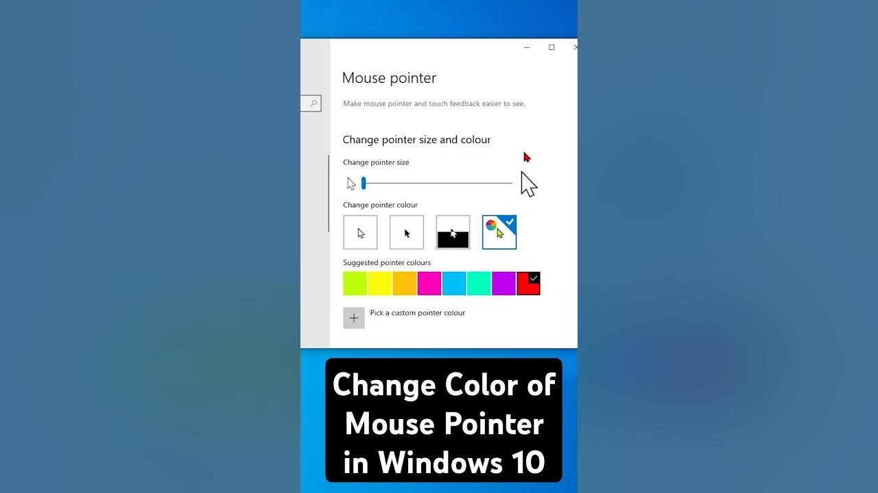 Change Color of Mouse Pointer in Windows 10 PC or Laptop - 2025 - YouTube