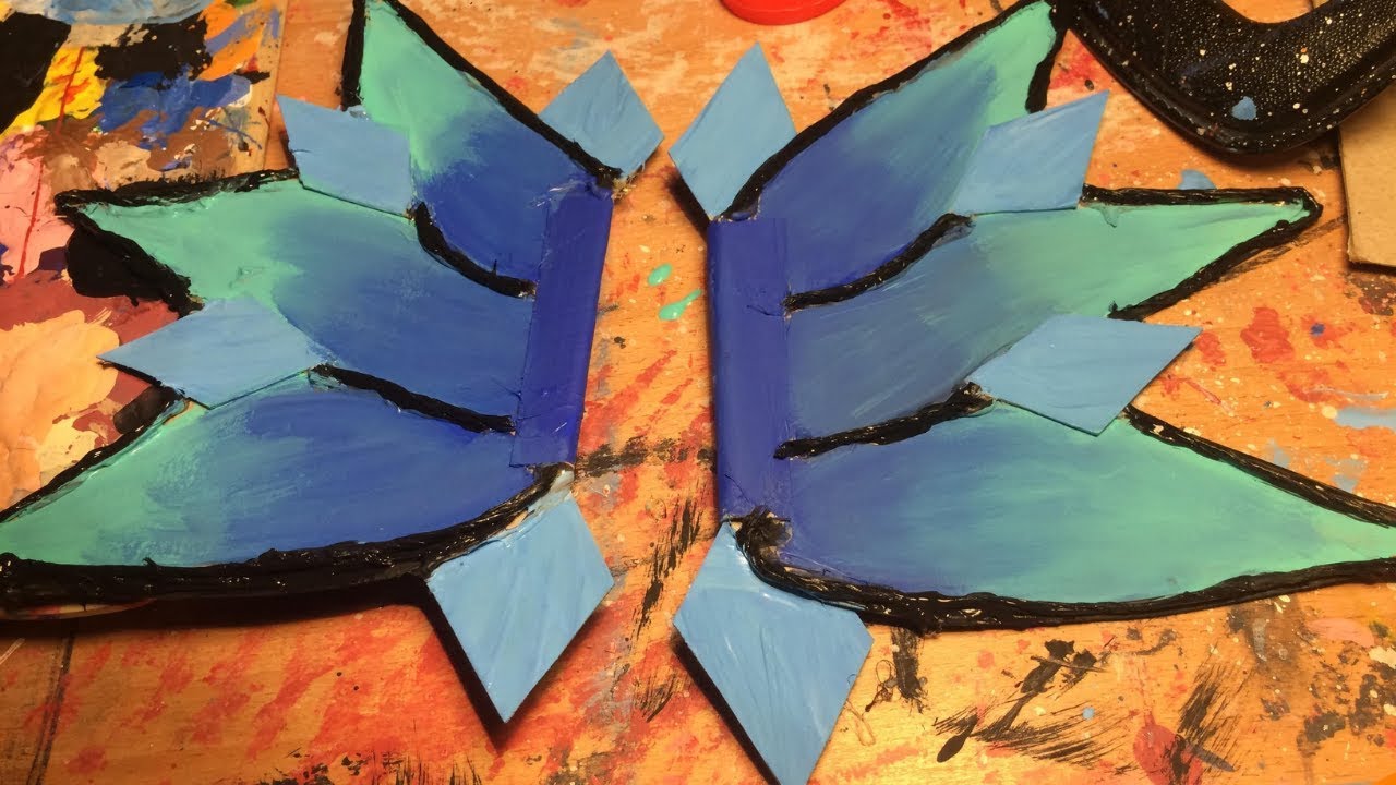 How to make Mermaid ears (out of cardboard) - YouTube