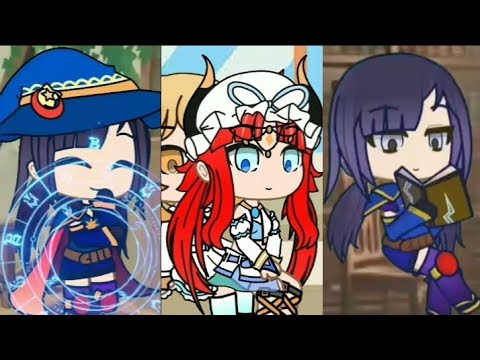 1 min video of Mona and Nilou in Gacha Animations (combine animations ...