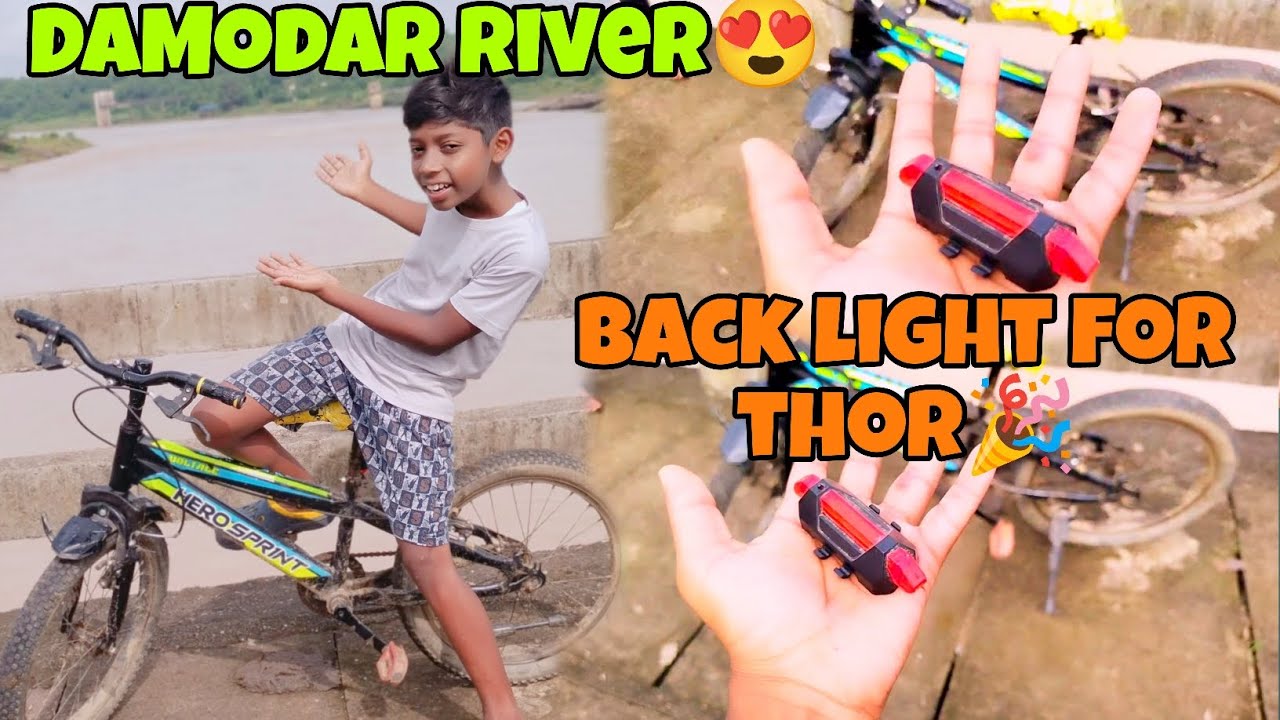 Damodar river view in rain 😍 | back light 🚨 for thor 🎉 prepration for ladakh ride - YouTube