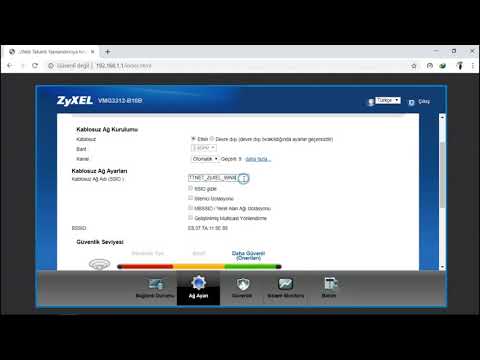 Zyxel Modemin Wifi Şifresini Değiştirme İşlemi