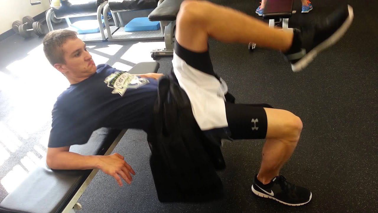 Bench hip lift - YouTube