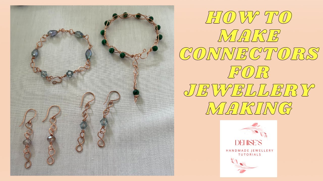 HOW I MAKE CONNECTORS FOR JEWELLERY MAKING - I show you how I make pair ...