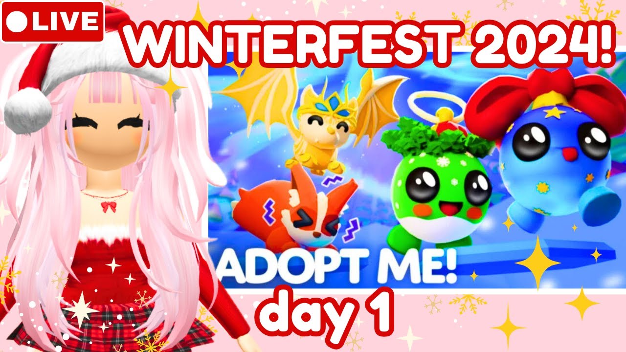 🔴 LIVE - Adopt Me's WINTER UPDATE IS HERE!!! Day 1🎄 #adoptme #roblox ...