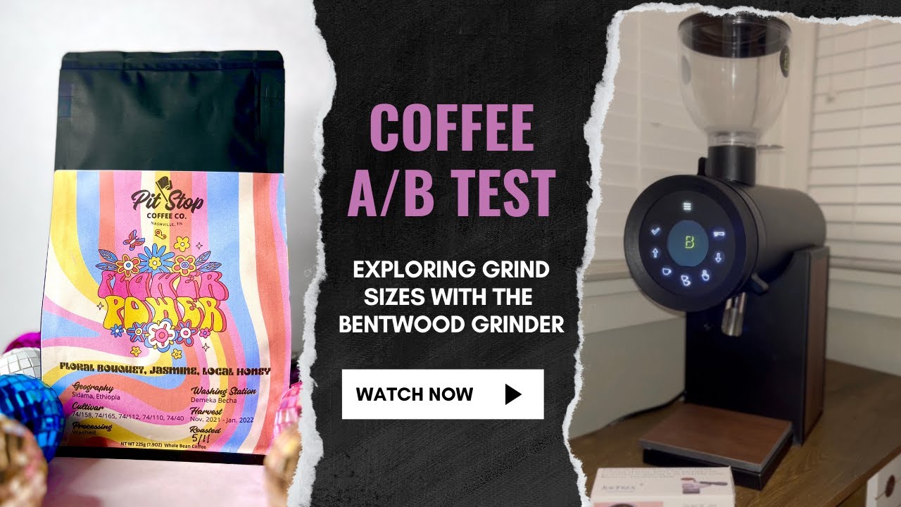 A/B Coffee Test #1 - Exploring Grind Sizes With Bentwood Grinder - YouTube