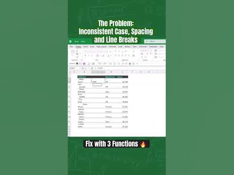 Excel - FIX 3 Common Data Issues in Excel FAST! 🔥 - YouTube