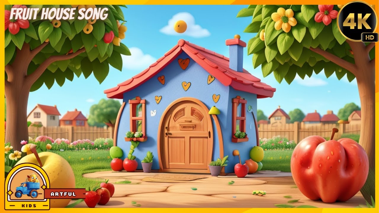 Fruit House Frolics 🍓🏠: A Fun-filled Song for Kids - YouTube