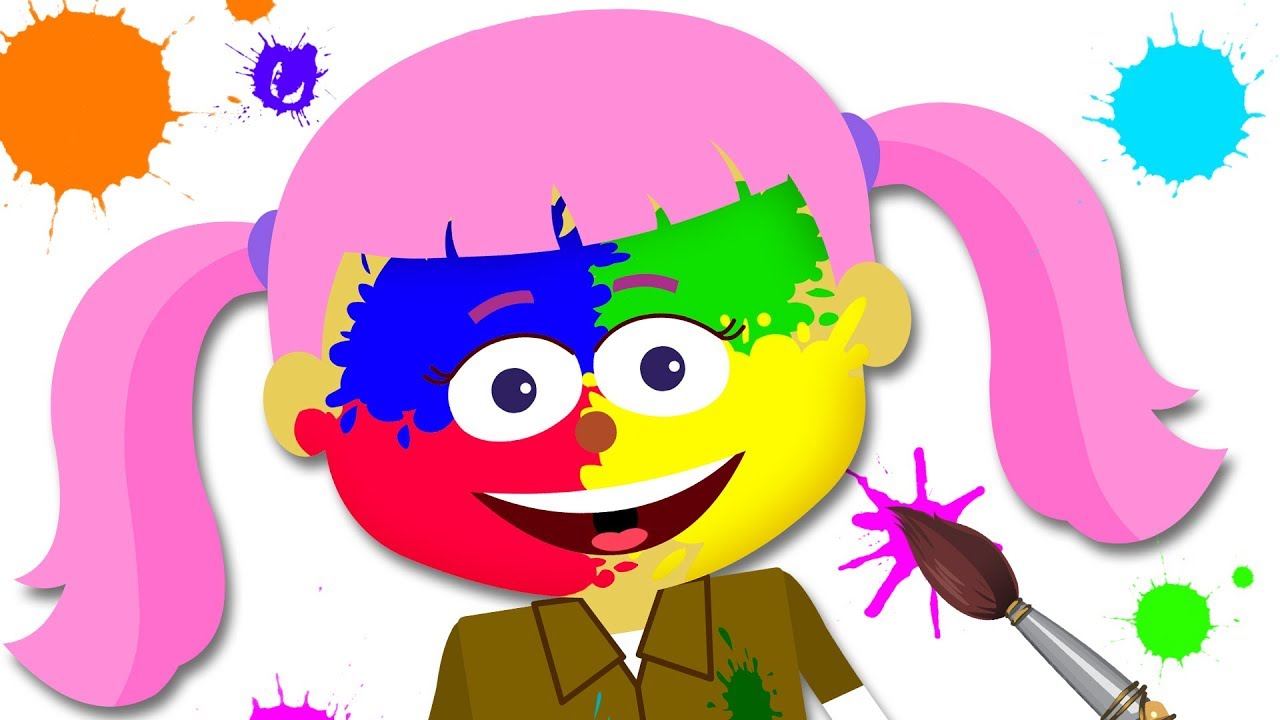 Fun with Paints | Paintball Game Finger Family With Len and Mini - YouTube
