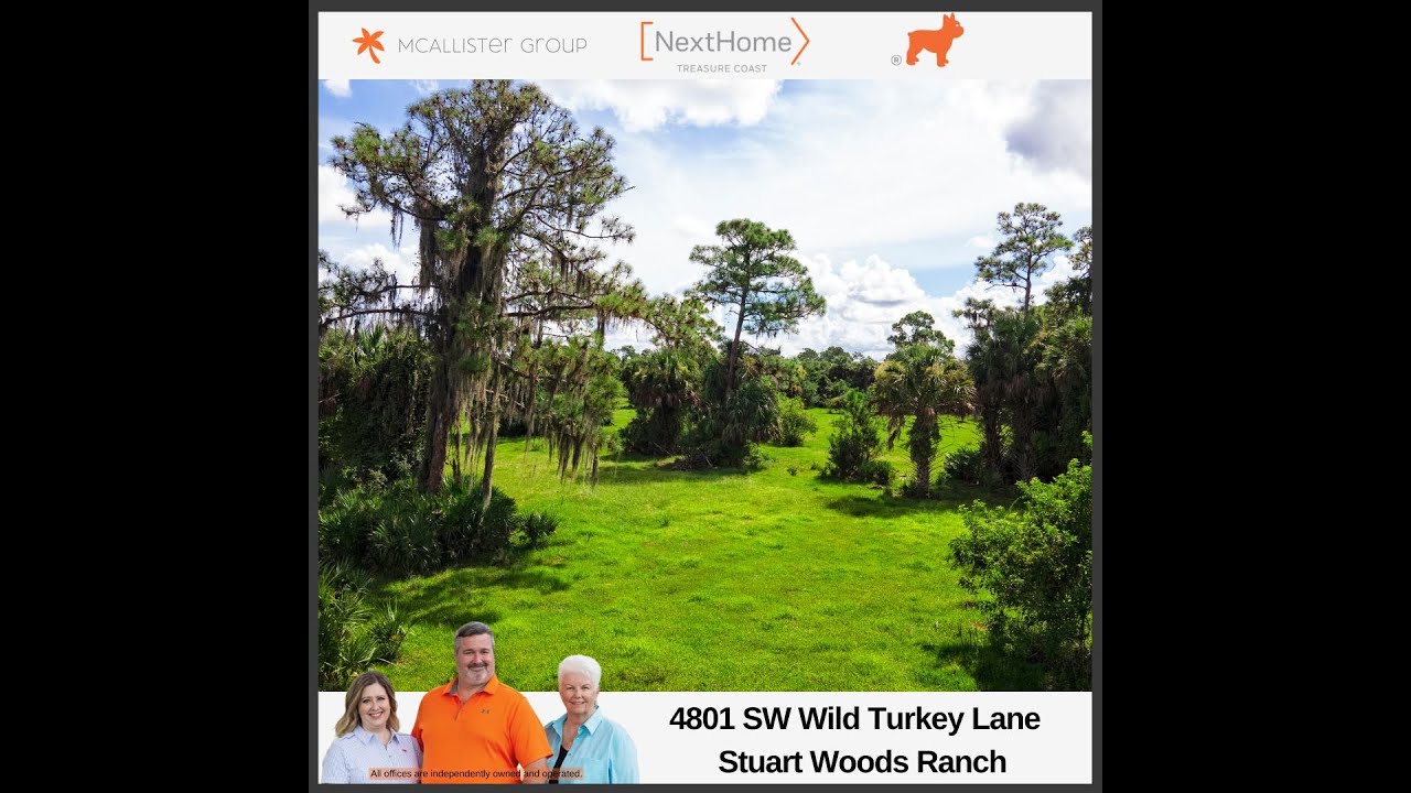 4801 SW Wild Turkey Lane - Stuart Woods Ranch 20+ acres - YouTube