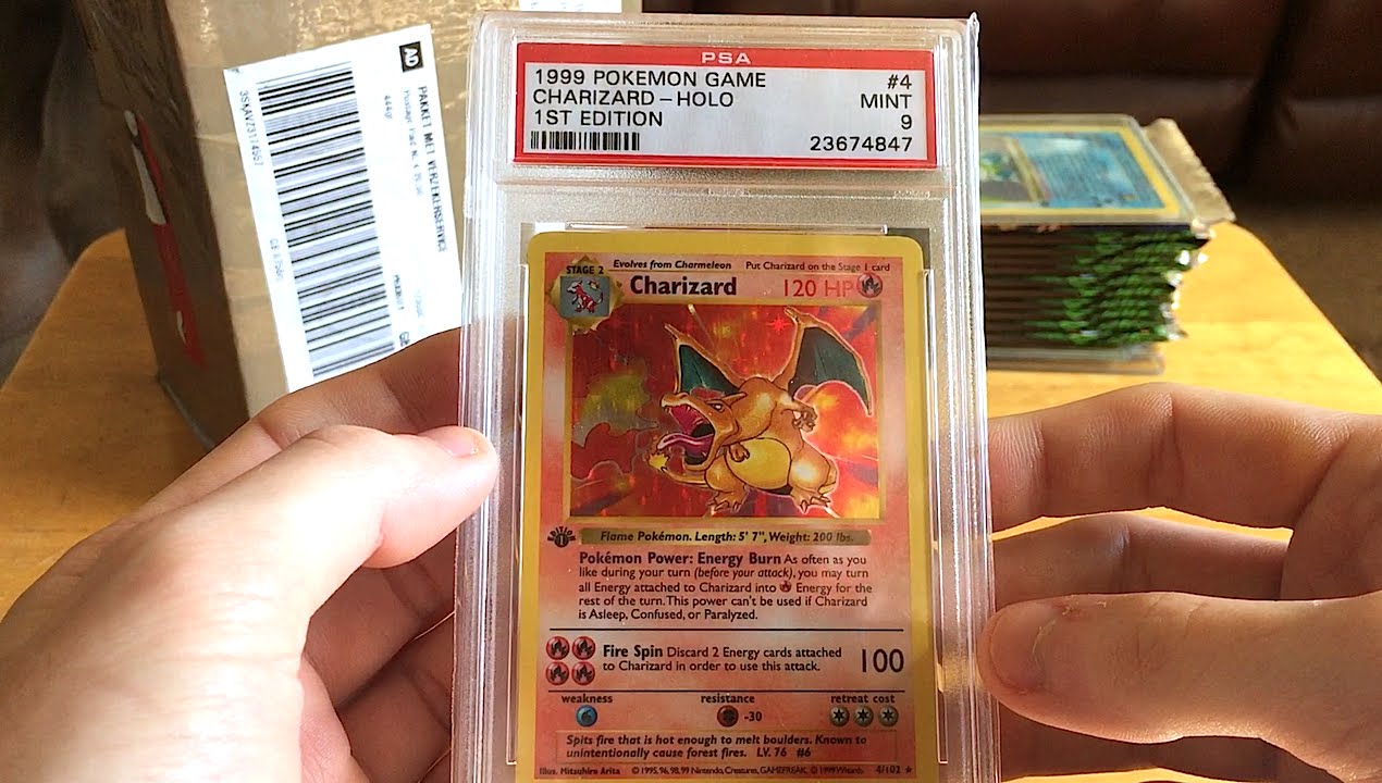 Pokemon Mail Time BCBM - 1st Edition Base Set Charizard PSA + Boosters ...
