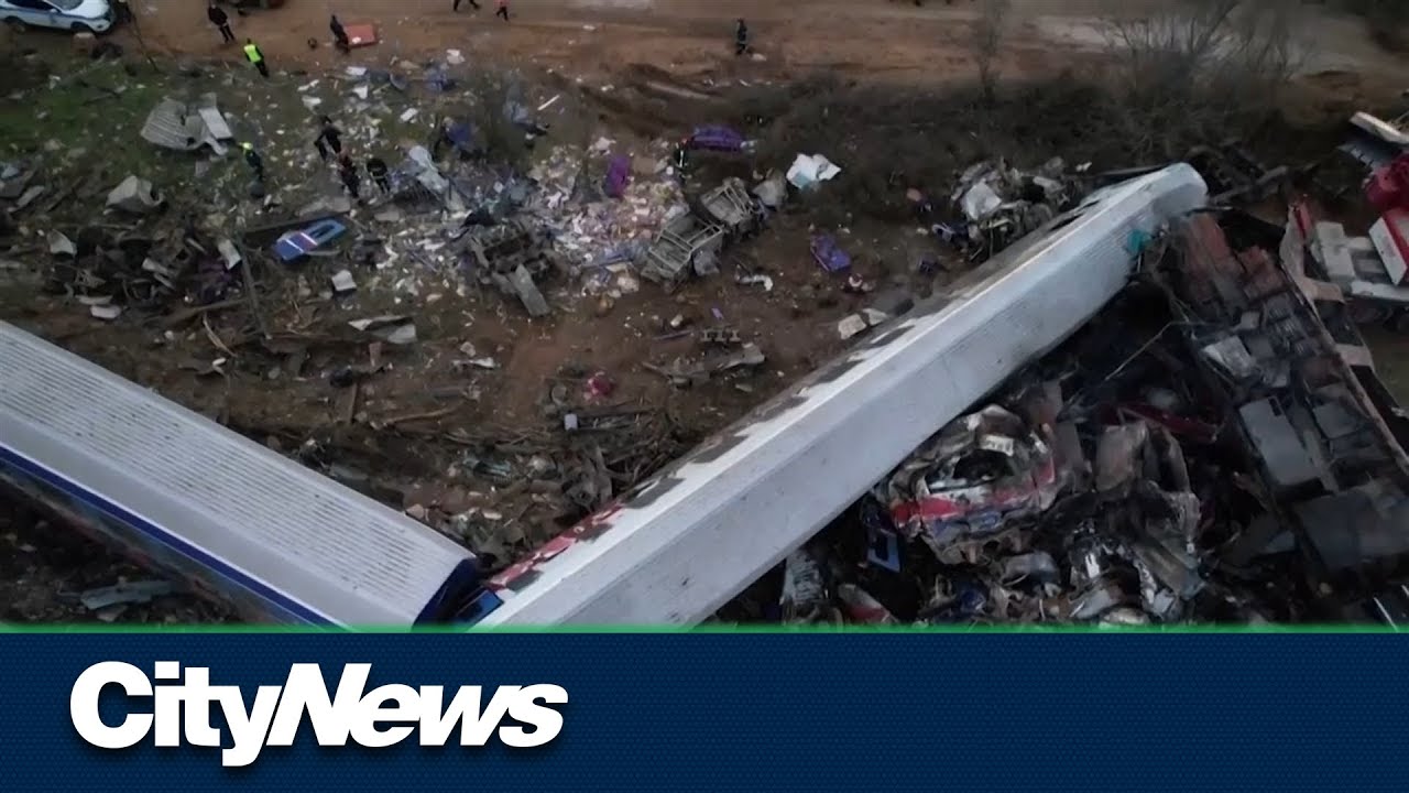Greek PM blames ‘tragic human error’ for deadly train crash - YouTube
