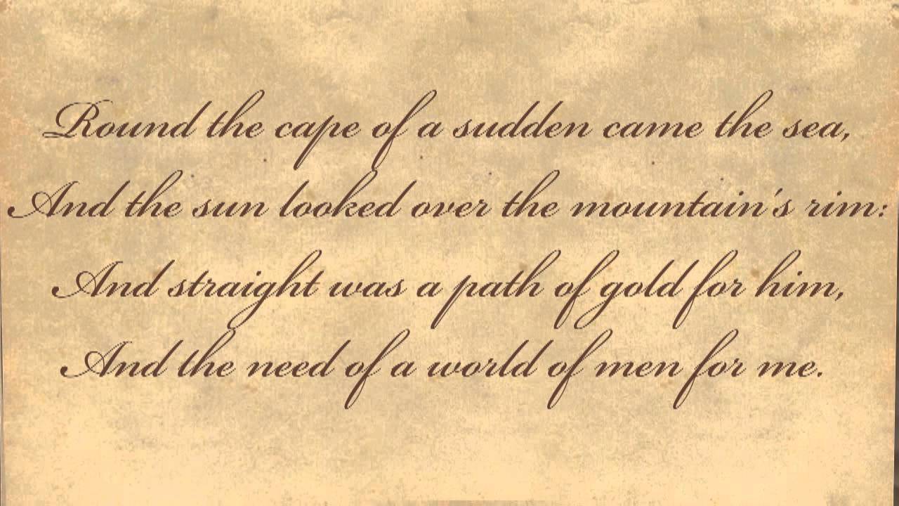 Parting At Morning by Robert Browning - Poetry Reading - YouTube