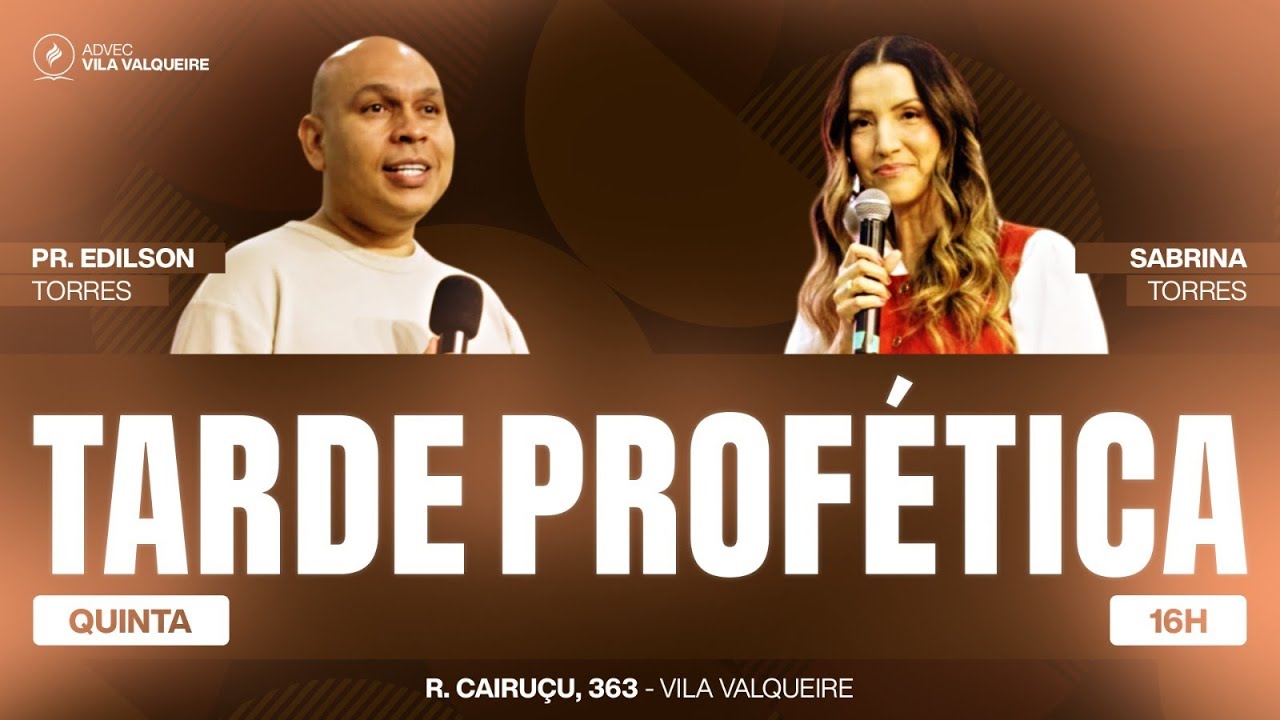 Tarde Profética | Pr. Edilson Torres & Sabrina Torres | 20/11/25 - YouTube