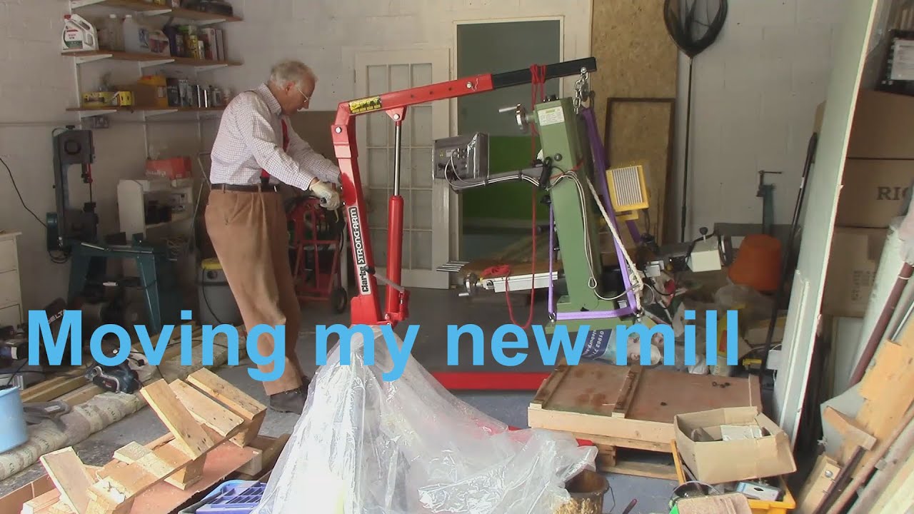 Moving my new milling machine - YouTube