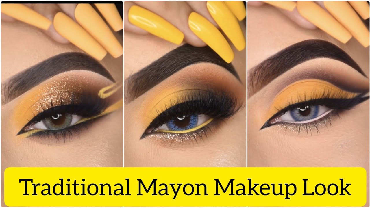 Traditional Mayon Makeup Look Tutorial 2023 | مہندی میک اپ لک | Makeup ...