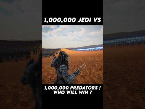 1,000,000 Jedi VS 1,000,000 Predators ! 😱 Who will win ? 🤔 #uebs # ...