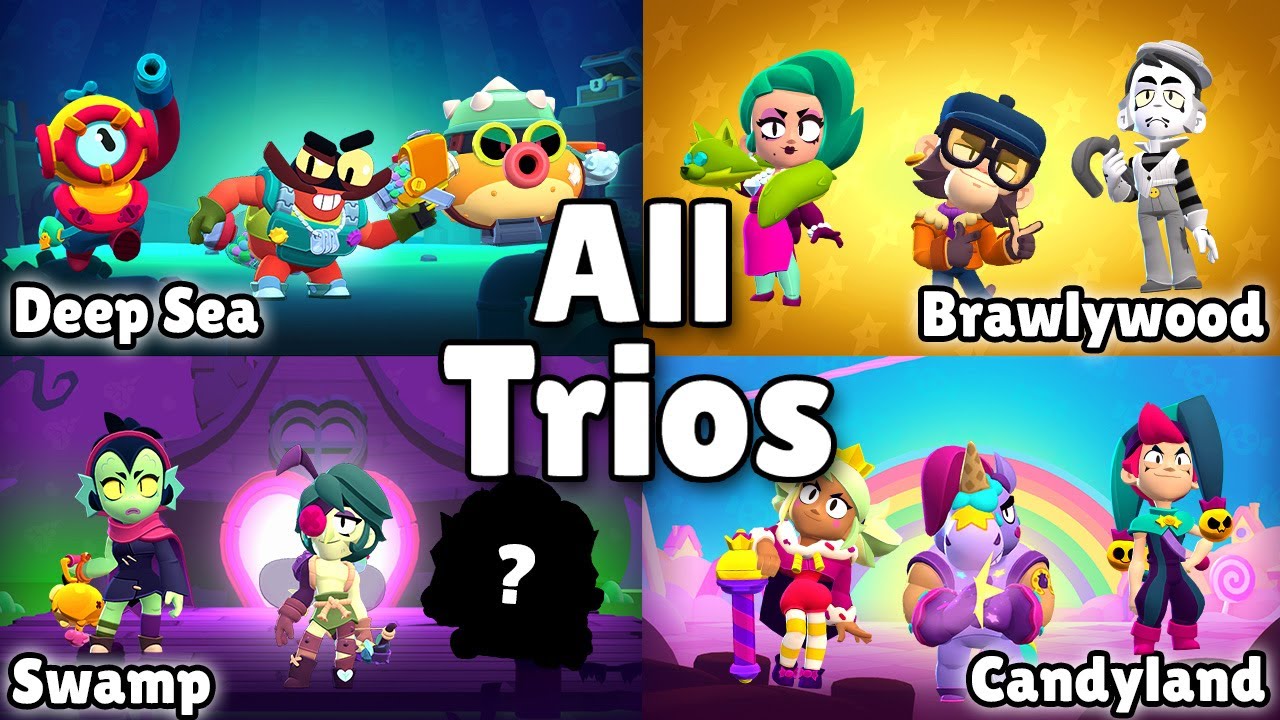 EVERY UPDATED TRIO IN BRAWL STARS | #Paintbrawl Update🎨 - YouTube