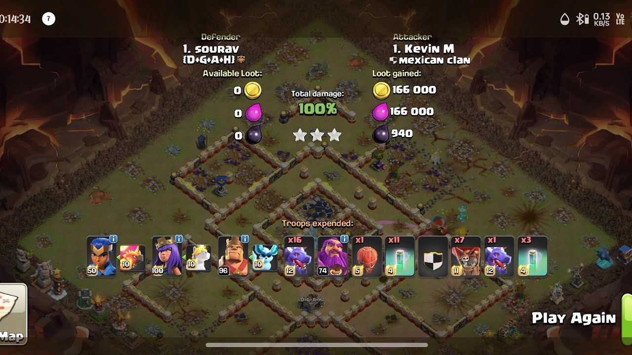 How to attack level 17 max base full star ⭐ in a war game ! # ...