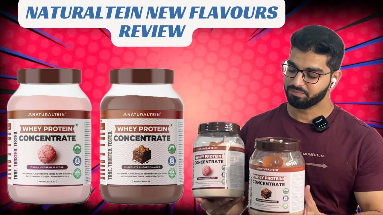 Naturaltein whey concentrate new flavours taste test !!!! Chocolate ...