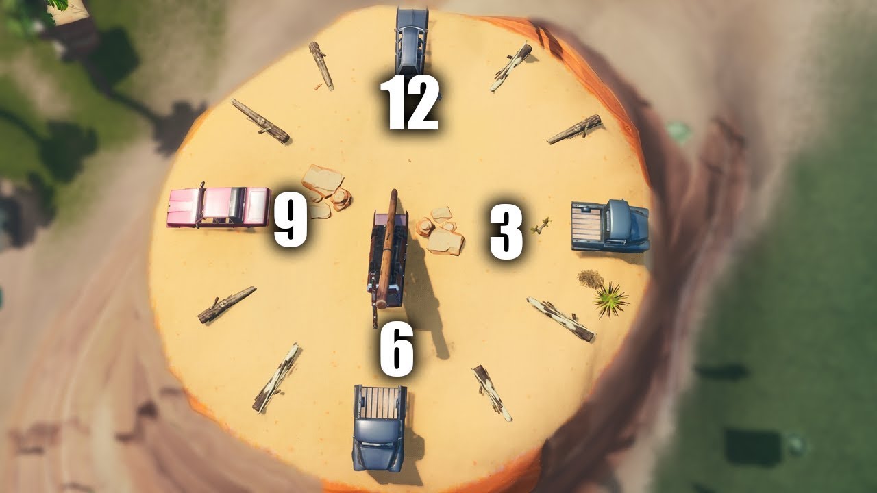 Fortnite Challenge - visit different clocks ALL clock locations - YouTube