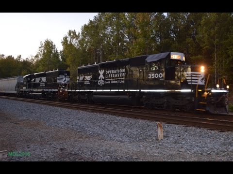 HD: NS 3500 leads NS Train A25 in Winston, GA - YouTube