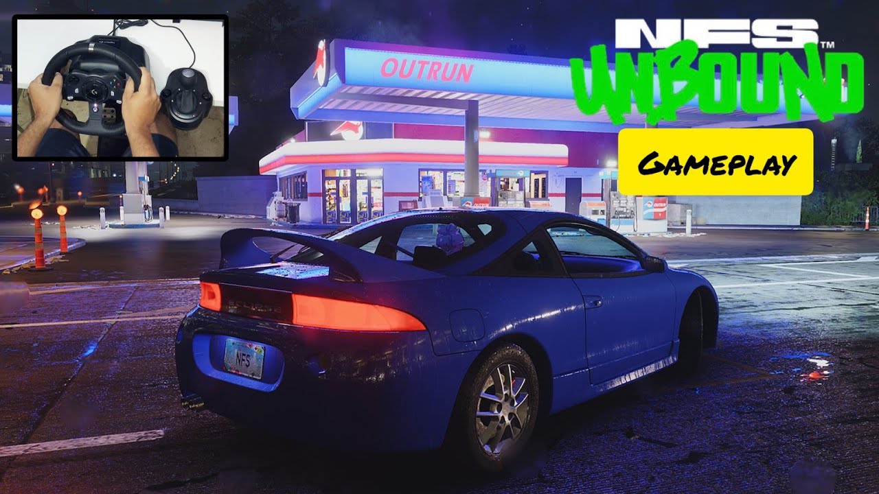 NEED FOR SPEED UNBOUND - MITSUBISHI ECLIPSE (STEERINGWHEEL+SHIFTER ...