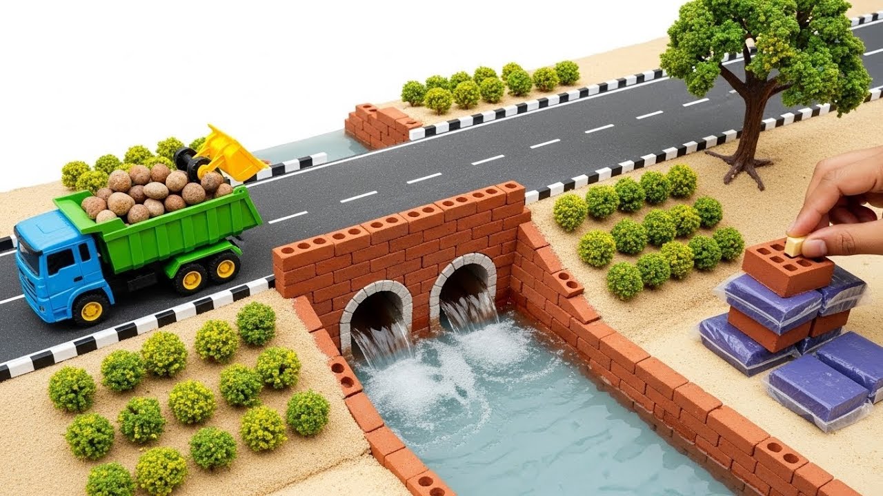 DIY Mini Truck Builds Strong Cement Bridge | Creative Engineering ...