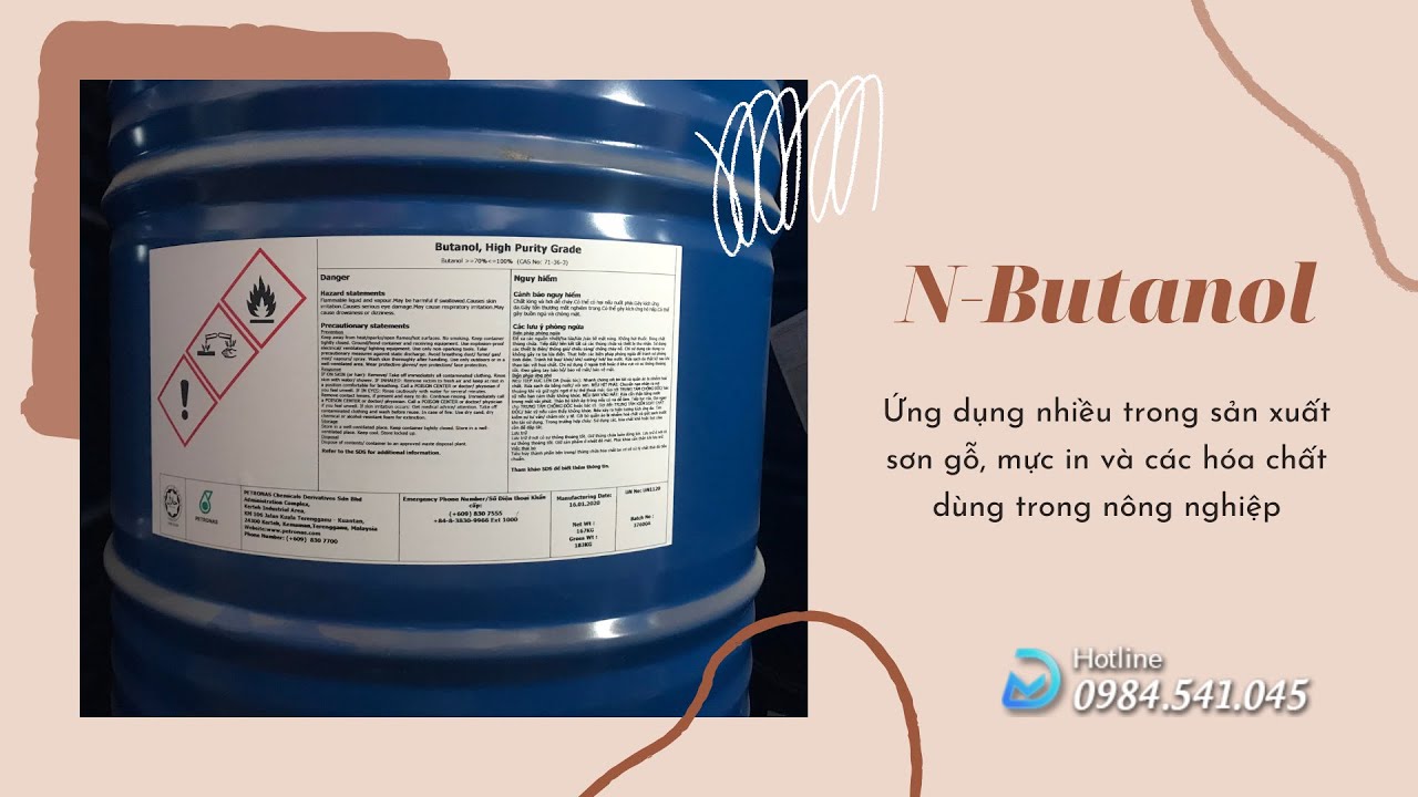 N-Butanol (Nomar Butyl Alcohol) | Dung Môi Công Nghiệp - YouTube