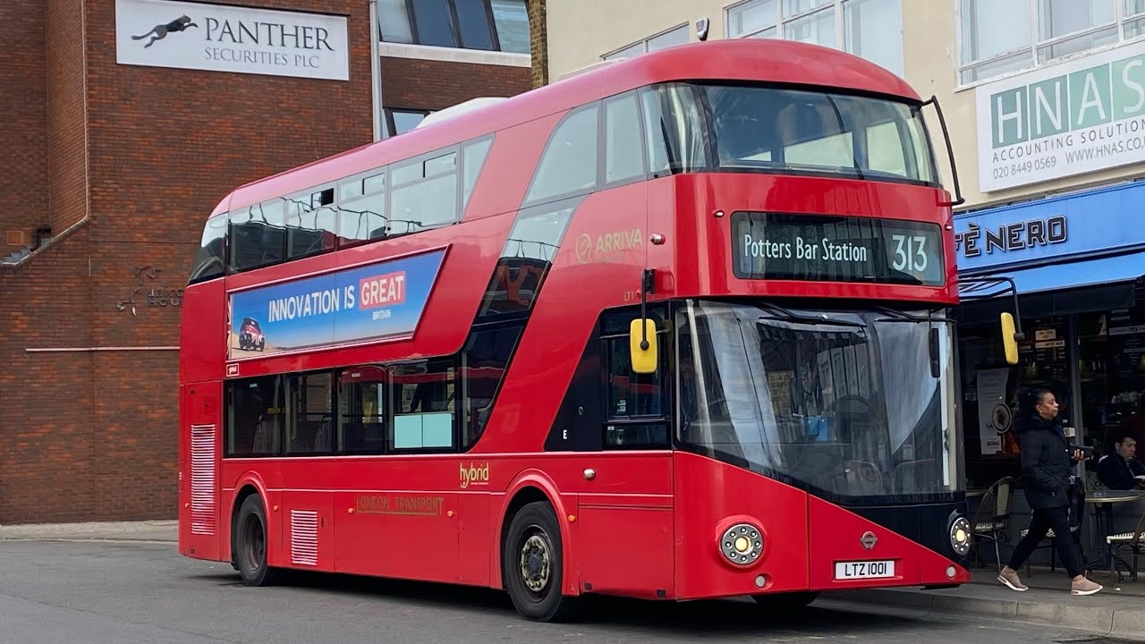 *Thrash* Arriva London Route 313 | Wrightbus New Routemaster (LT1 ...