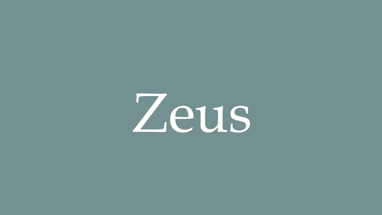 How to Pronounce ''Zeus'' Correctly in French - YouTube