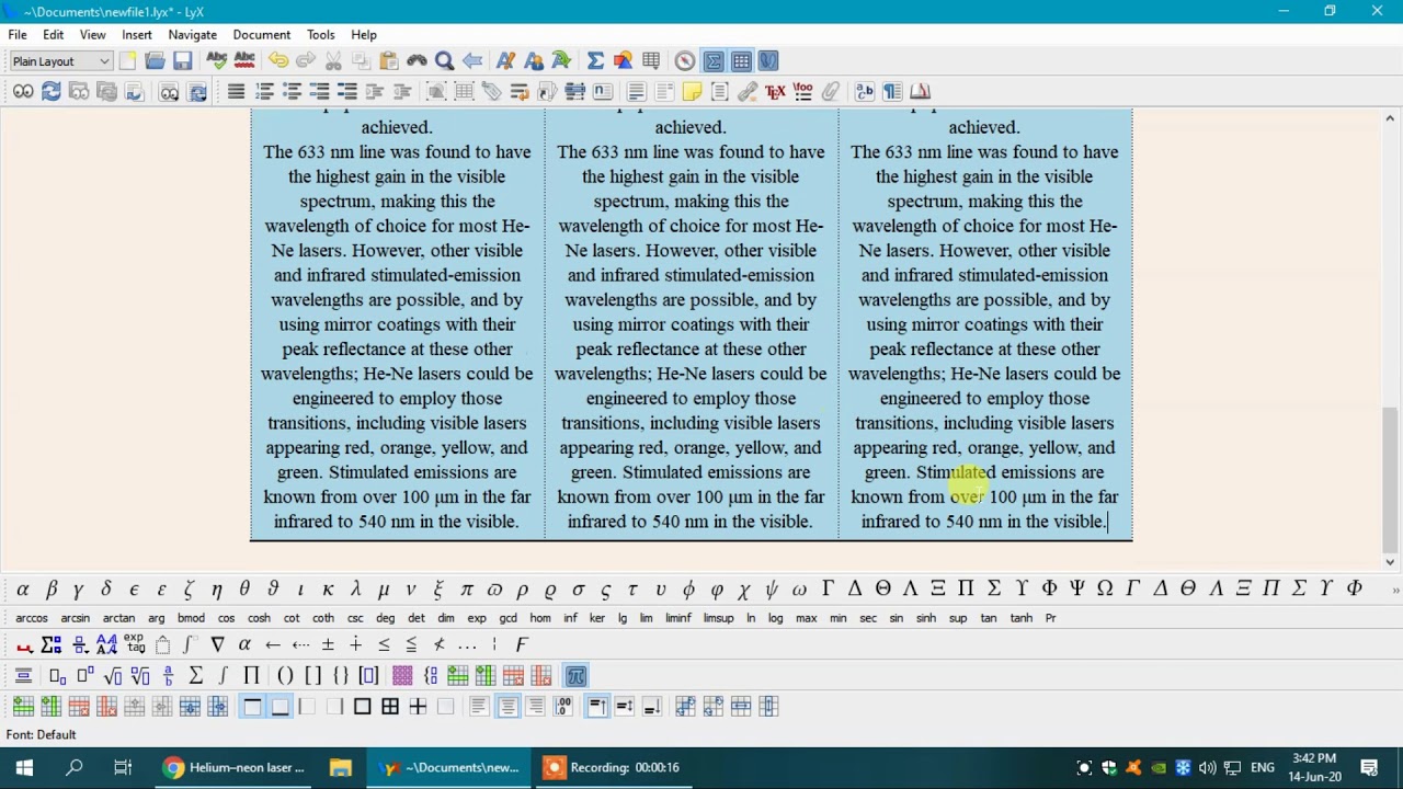 Justification in Tables in LyX - YouTube